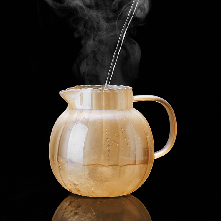 Buy Wholesale China Factory Supplies Amber Glass Teapot High ...