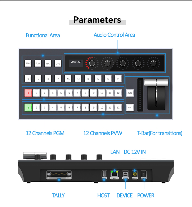 Buy Wholesale China Kato Vision 12 Ch Usb Lan Video Switcher Mixer Live ...