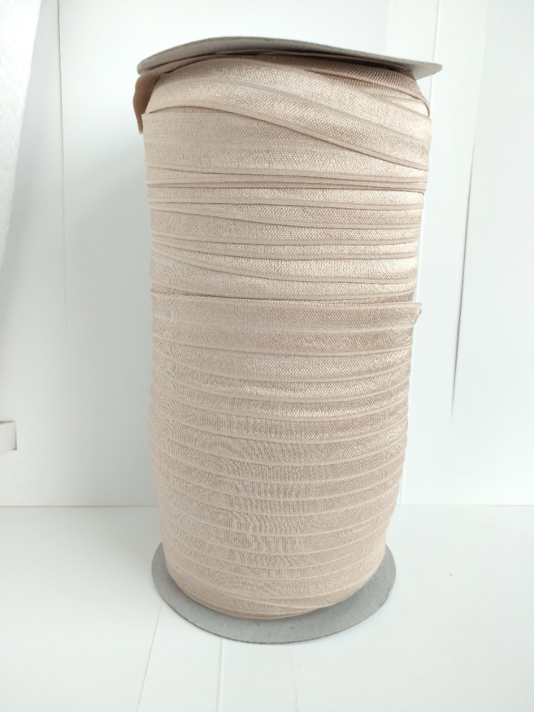 High Elasticity Colors Fold Over Elastic Tape Fold Elastic 5/8 Nylon ...