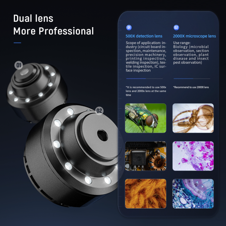Buy Wholesale China 11 Led 5mp 2000x Dual Lens 1080p Hd Usb Electronic ...