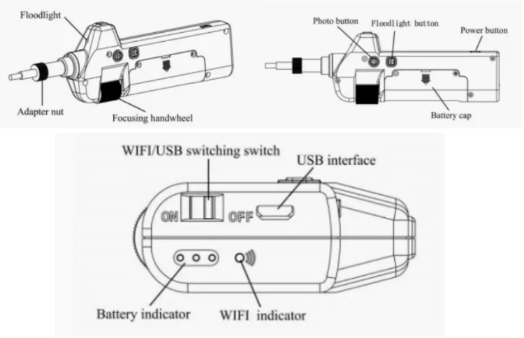 Buy Wholesale China Handheld Fiber Optic Usb Optical Fiber Inspection ...
