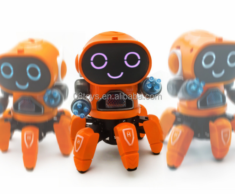 Six Claw Electric Robot Kit Kid Educational Set Diy Toy Robot For Child ...
