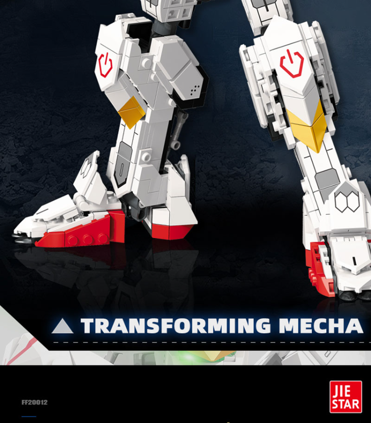 Jiestar 952 Pcs 2 In 1 Mecha To Airplane Deformed Genshon Robot ...