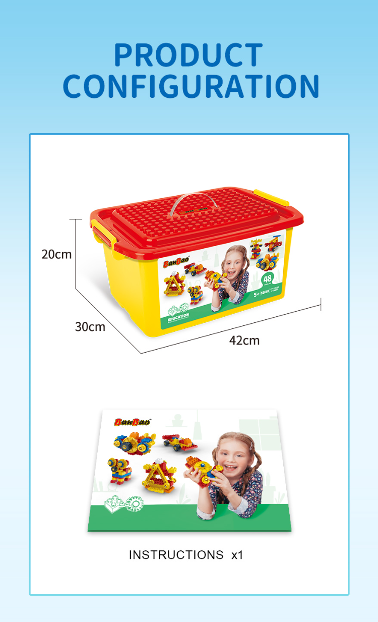 B6530 Banbao Robot Basic Exploration Set Building Blocks Toys Cutting ...