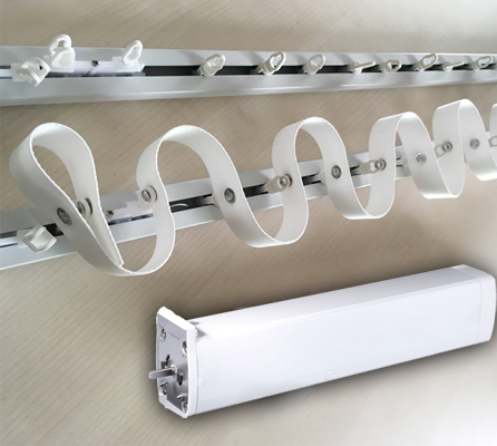 Wireless Remote Curtain Motor Use Good Quality Ripple Fold Curtain ...