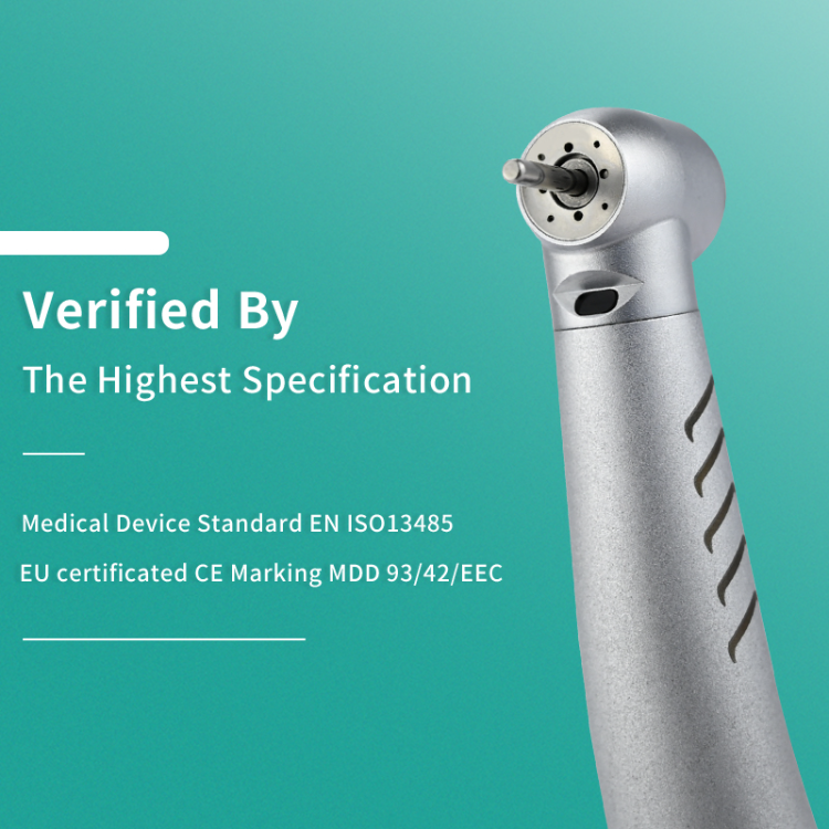 K9000 4 Holes Water Spray High Speed Optic Fiber Dental Handpiece With ...