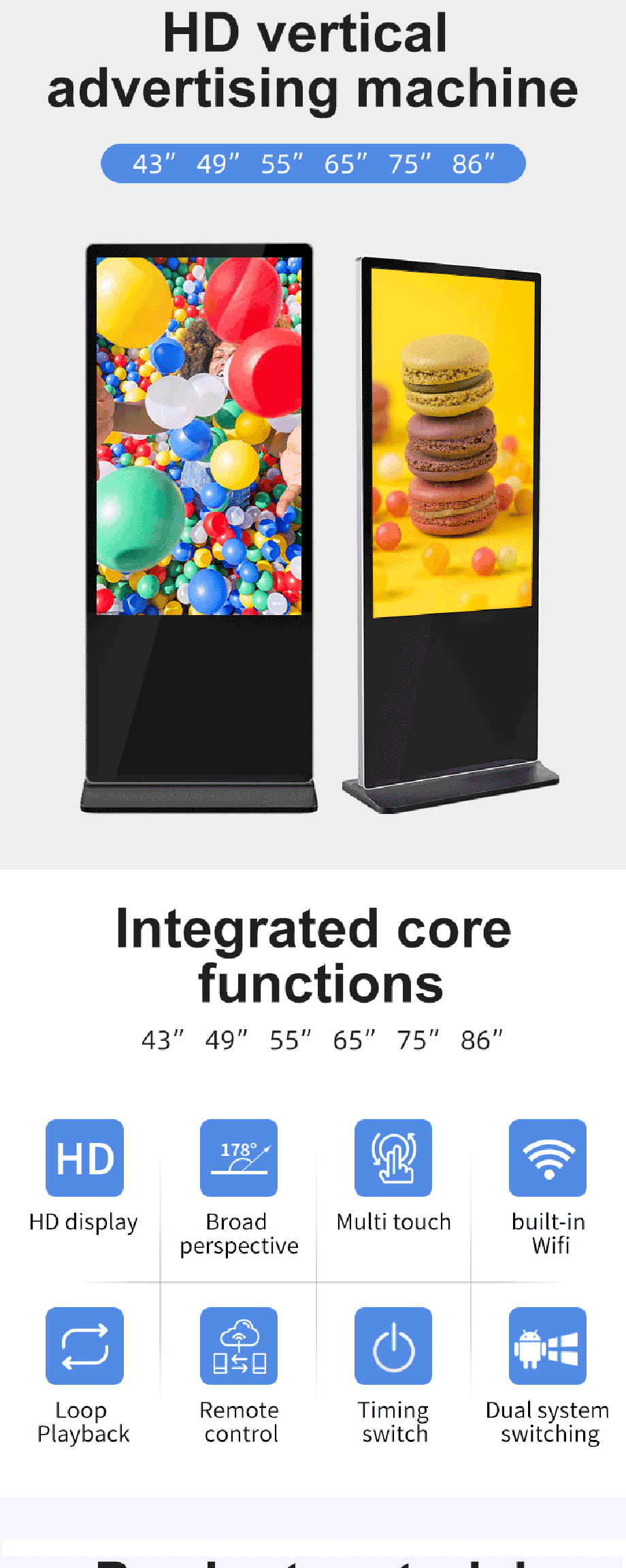 Buy Wholesale China Lcd Advertising Players Wifi Screen Kiosk Monitor ...