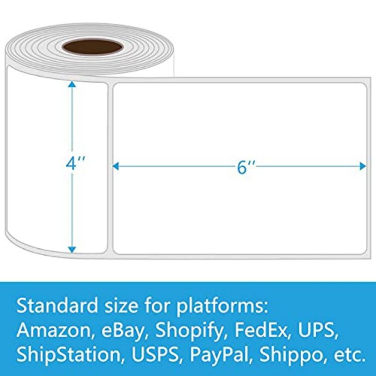 Waterproof Oil Resistant Thermal Printing Shipping Courier Labels 4 X 6 ...