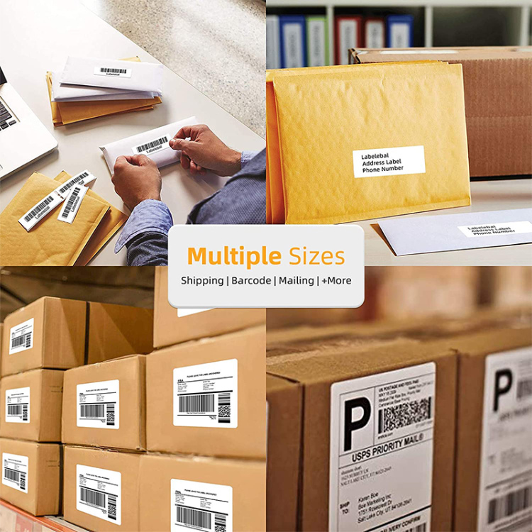 Waterproof Oil Resistant Thermal Printing Shipping Courier Labels 4 X 6 ...