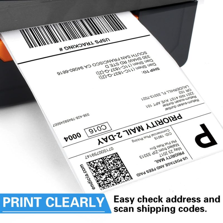 Waterproof Oil Resistant Thermal Printing Shipping Courier Labels 4 X 6 ...