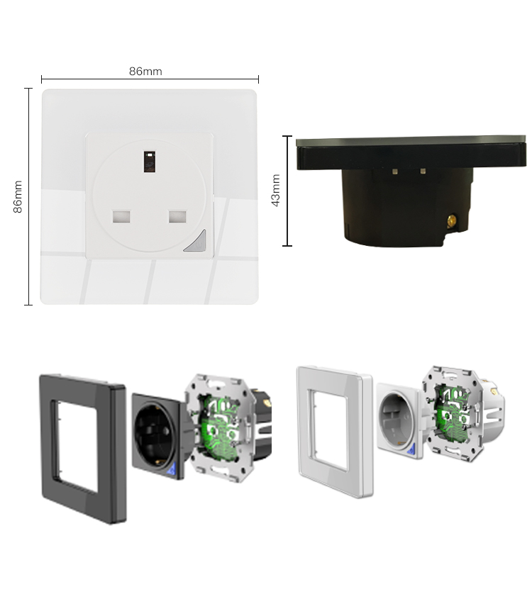 Buy Wholesale China China Manufacture White Brazil Smart Wall Socket ...