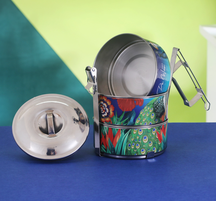 Buy Wholesale China Stainless Steel Tiffin Box Custom Lunch Box Tiffin ...