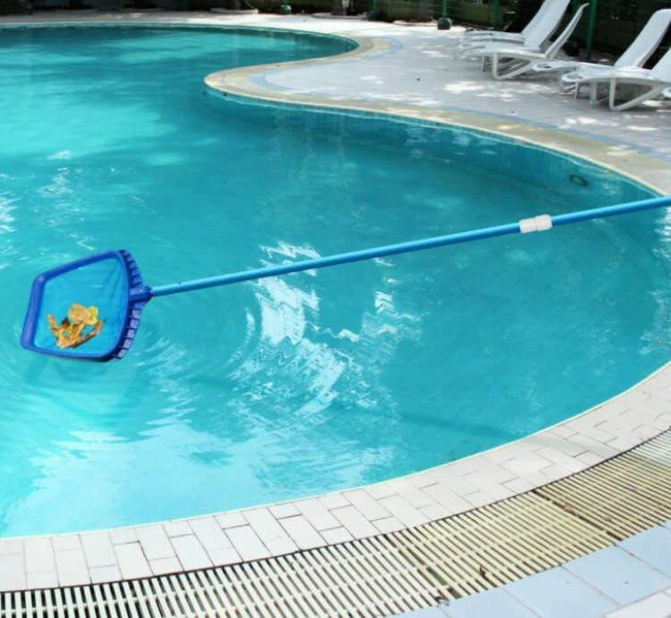 Pool Supply 12' Blue Anodized Aluminum Telescopic Swimming Pool Pole ...