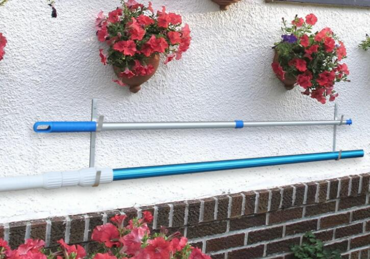 Pool Supply 12' Blue Anodized Aluminum Telescopic Swimming Pool Pole ...