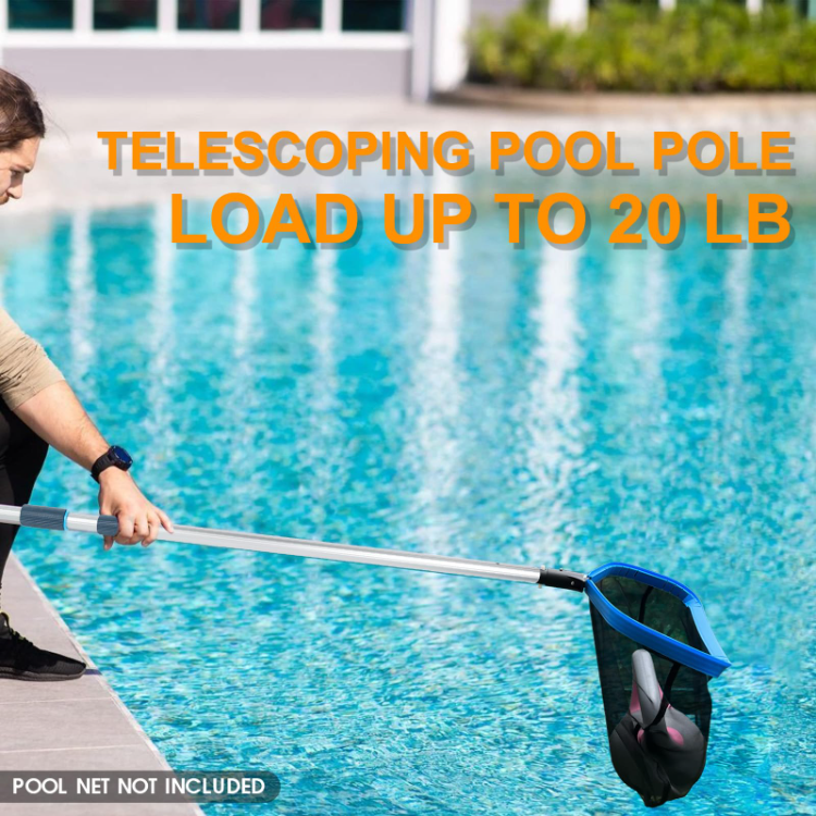 Pool Accessories Telescopic Swimming Pool Pole Heavy Duty Aluminum Pole ...