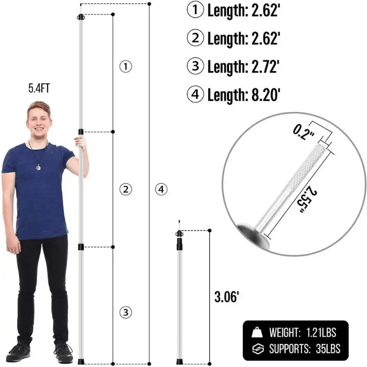 Buy Wholesale China Feistel 2.5m Outdoor Aluminum Tent Pole Flexible ...