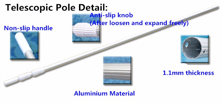 3m/5m/7m/8m/9m Strong Swimming Pool Vacuum Telescopic Pole For Swimming ...