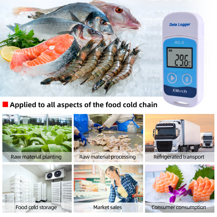 High Accuracy Usb Temperature Recorder For Freezer Cold Room Digital ...