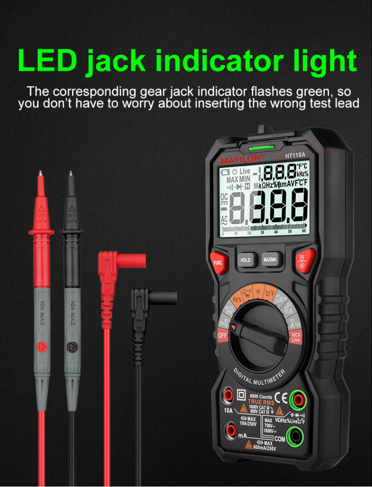 Buy Wholesale China Digital Multimeter Ht118d Basical Type Ac Dc ...