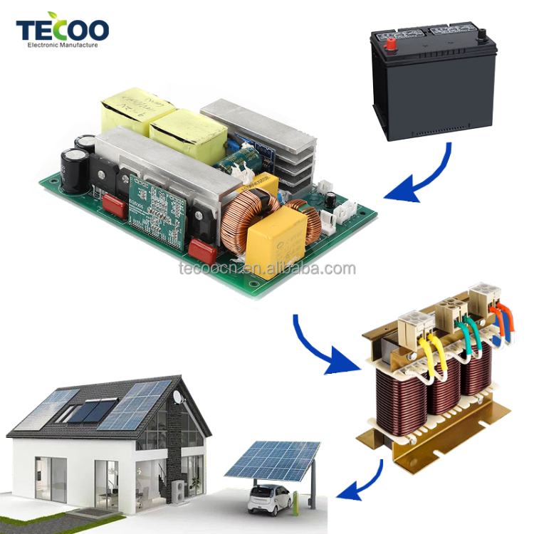 Custom Pcba Manufacture Pure Sine Wave Frequency Inverter Power Board ...