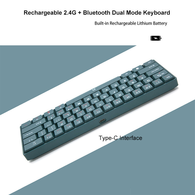 Buy Wholesale China Manufacturer Oem 61 Key Type-c Dual Mode Rechargeable Wireless Bluetooth ...