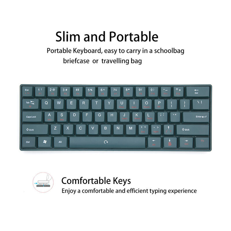 Buy Wholesale China Manufacturer Oem 61 Key Type-c Dual Mode Rechargeable Wireless Bluetooth ...