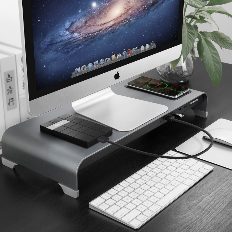 Vaydeer Keyboard And Mouse Storage Desk Organizer Usb 3.0 Transfer Data ...