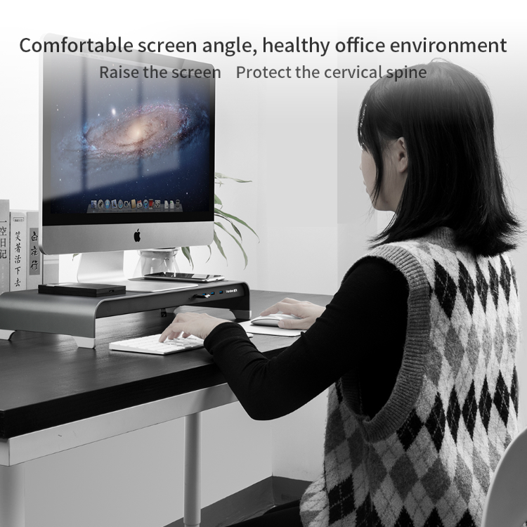 Vaydeer Keyboard And Mouse Storage Desk Organizer Usb 3.0 Transfer Data ...