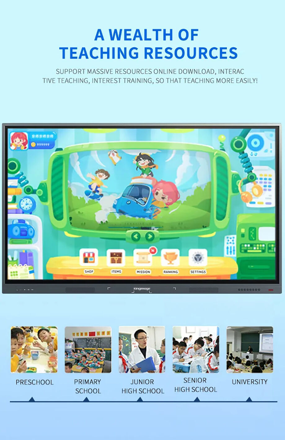 Buy Wholesale China 85 Inch 4k Double System Led Interactive Board ...
