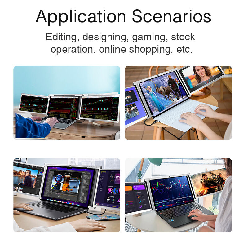 Buy Wholesale China Factory Supply Tri Screen Fhd Hdr Ips Portable Dual ...