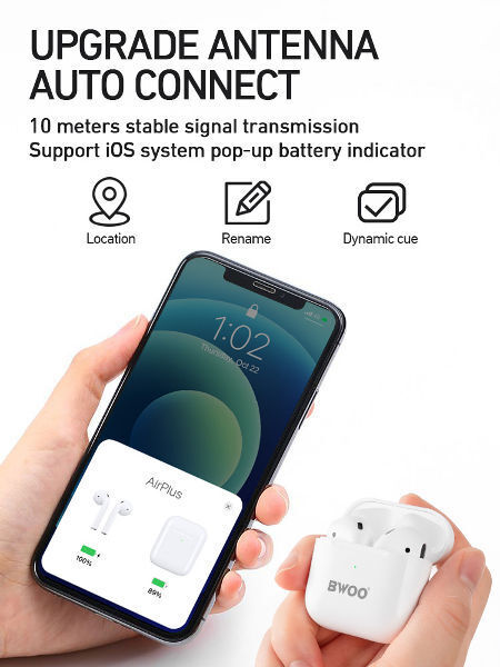 Bwoo Mini Tws Wireless Stereo Boat Earphone Headphones Gaming Headset ...