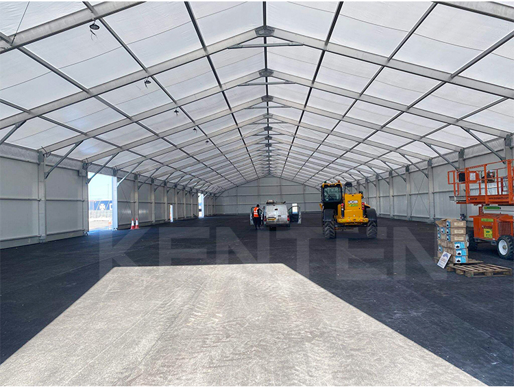 Large Industrial Insulated Tent Temporary Marquee Warehouse Storage ...