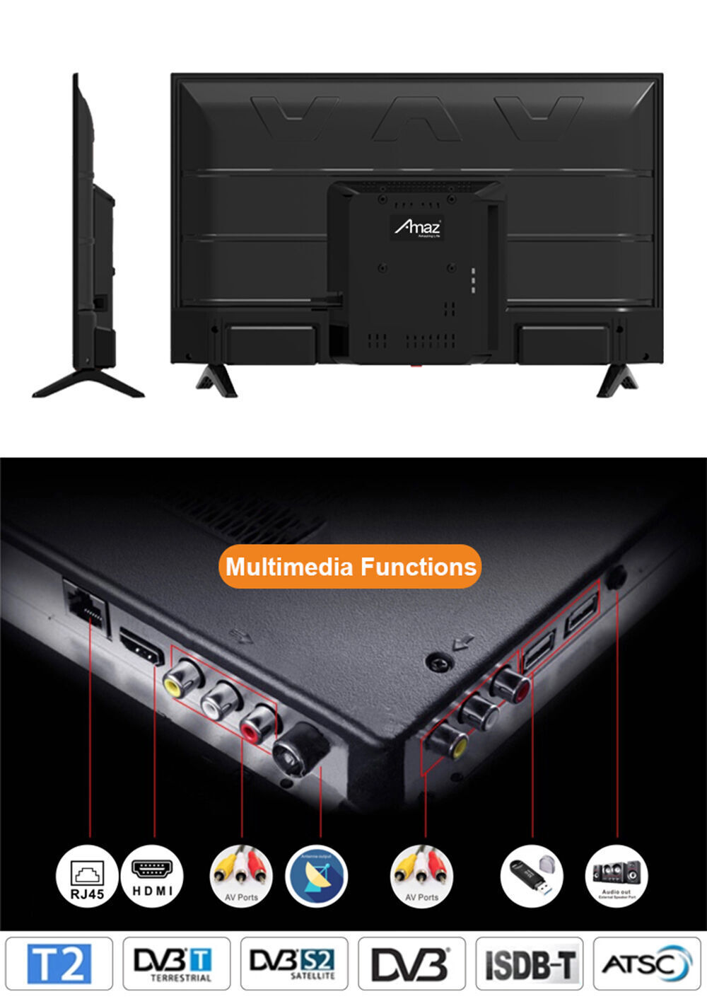 Buy Wholesale China Factory Price 43'' Led Smart Tv Android System 1+8g ...