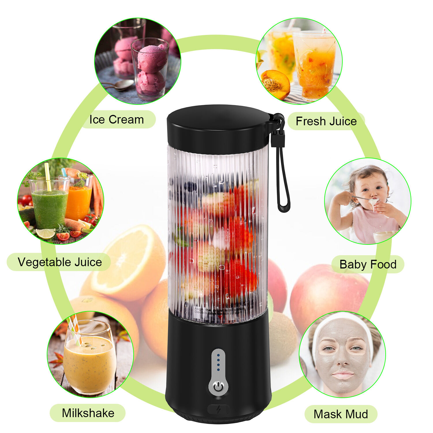 Personal Mini Blenders Portable Blender, Personal Size Blender Juicer ...