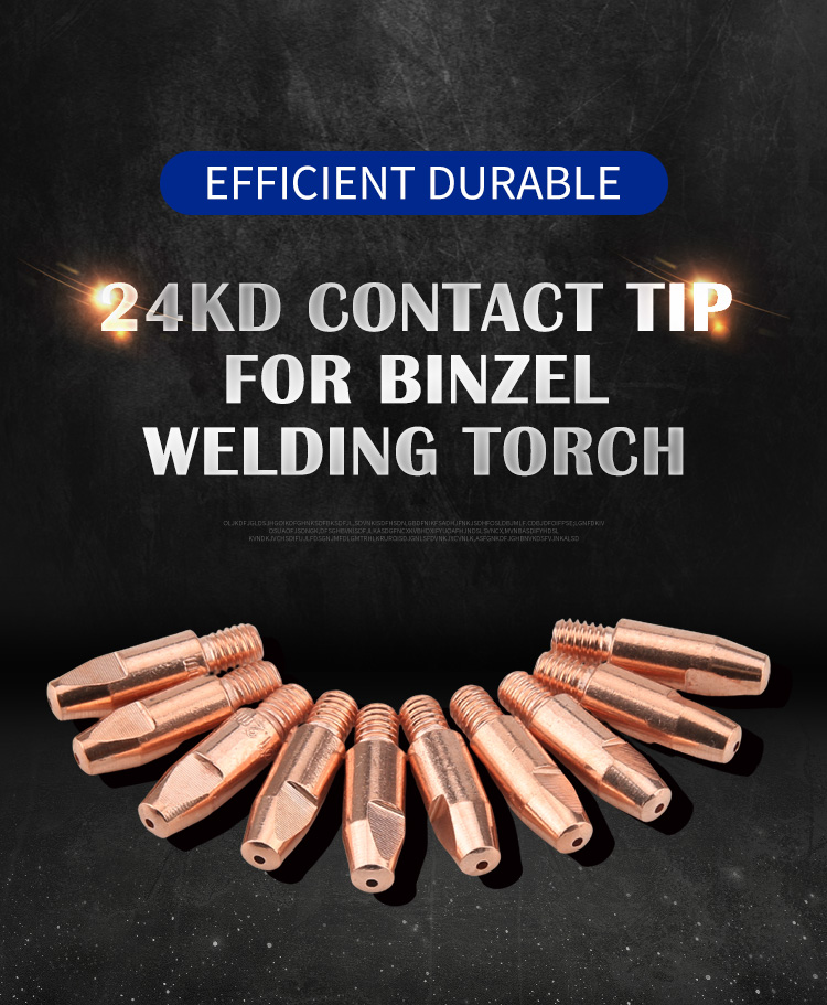 Buy Wholesale China Hot Sale E-cu Copper Srp 24kd Contact Tip 24kd Torch Spare Parts & Co2 Mig ...