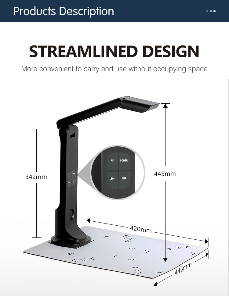 Buy Wholesale China A4 A3 Digital Projector Usb Camera Visualizer ...