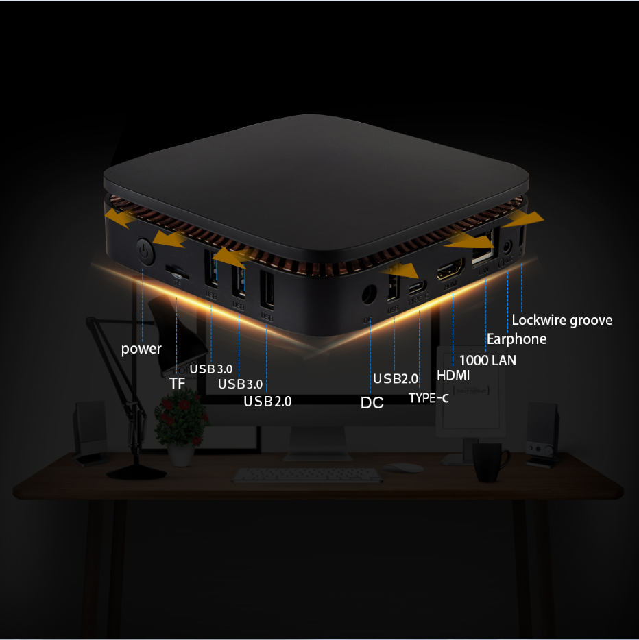 Buy Wholesale China Mini Pc Intel Apollolake J4125 J3455 Windows10 Pro ...