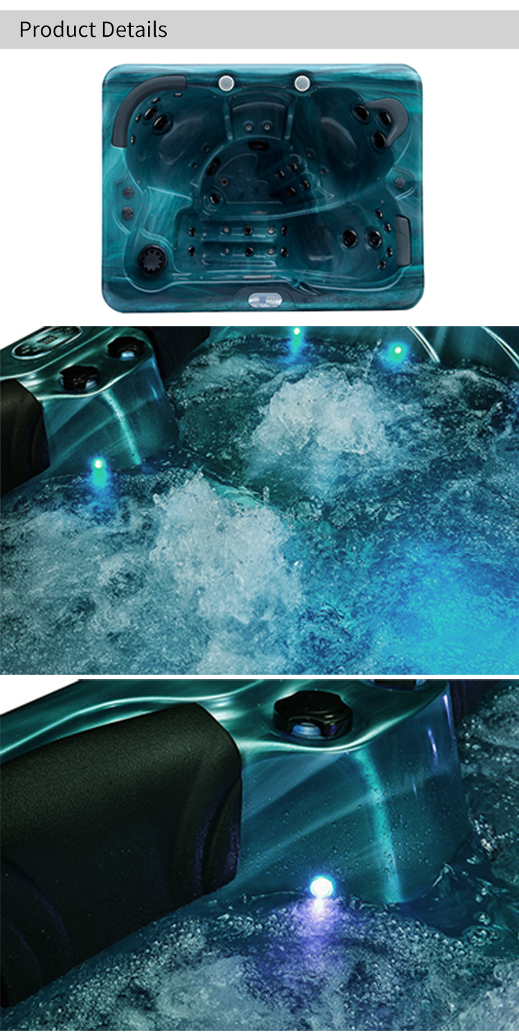 Luxury Outdoor Whirlpool Massage Jets Spa Hot Bath Tub Family Pool 4 ...