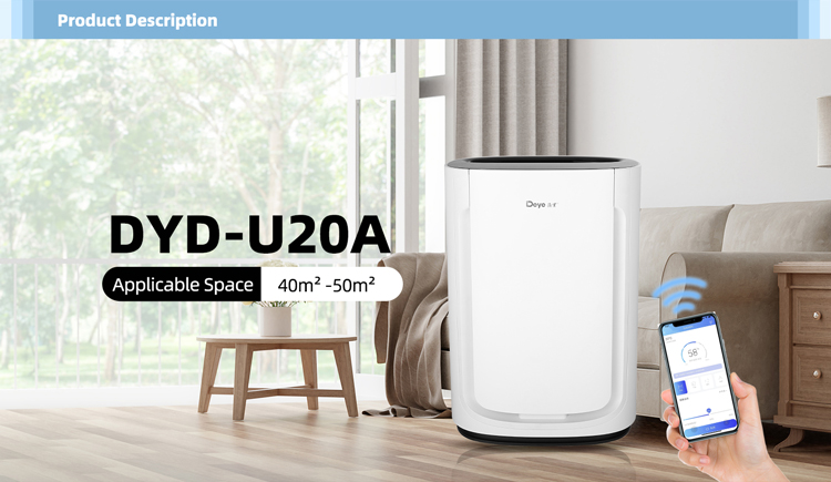 Buy Standard Quality China Wholesale Deye Dyd-u20a Built-in Ionizer Smart Wifi Whole House Air ...