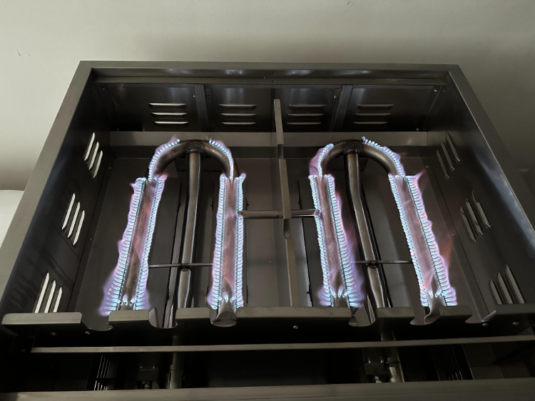 Ce Certification Barbecue Machine 6 Burners Smokeless Black Stainless ...