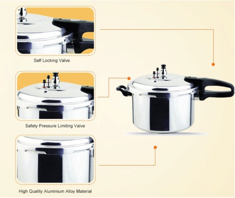 High Quality Pressure Cookware Multi Red Cover Aluminium Unique ...