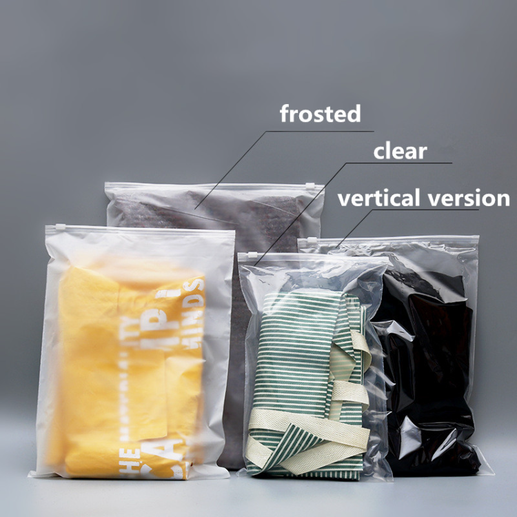 Custom Frosted Pvc Biodegradable Plastic Zipper Bags T Shirt Swimwear ...