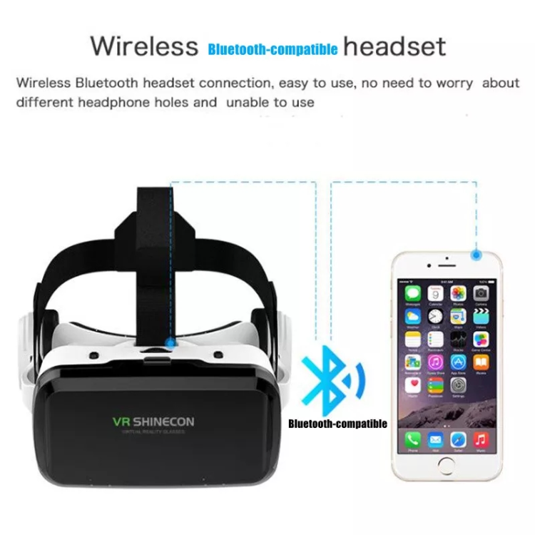 Wireless Headphones Virtual Reality 3d Sc-g04bs Headsets Vr Ar Glasses ...