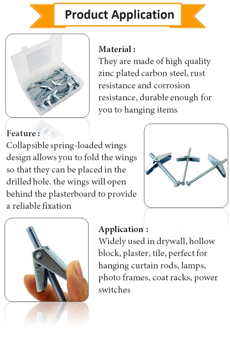 Buy Wholesale China Spring Toggle/toggle Bolt/drywall Anchors Spring ...