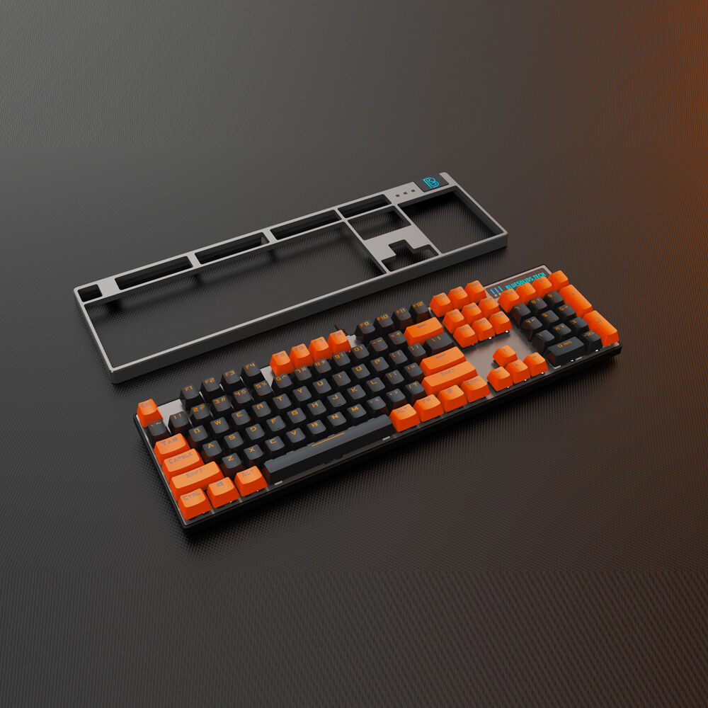 104 Keys Real Mechanical Keyboard Multi Language With Rainbow Backlight ...