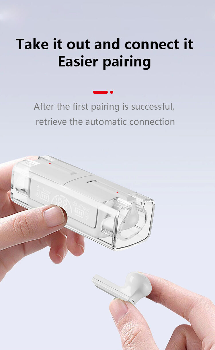 Buy Wholesale China Lb83 Design Transparent Tws Digital Display ...