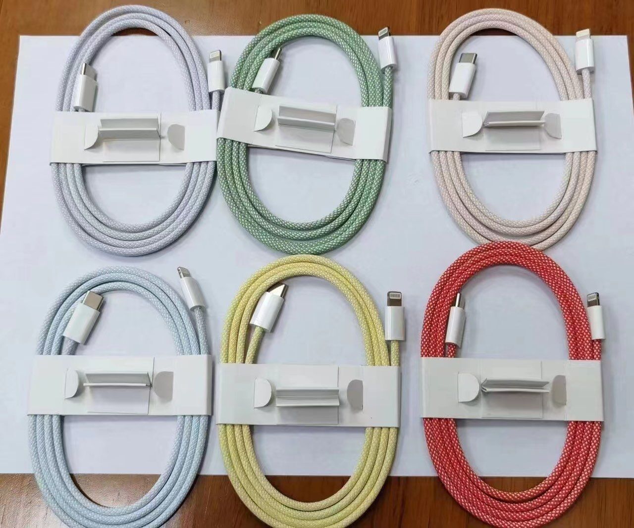 Good Quality Cloth Usb-c To Lightning Fast Charge Data Cable 20w For ...