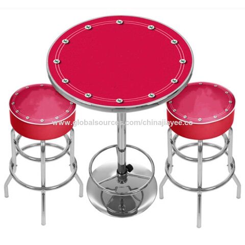 Buy China Wholesale Pub Table And Chairs Round Table Sets With 2 Barstools 3 Piece Pub Furniture Pub Table And Chairs 62 Globalsources