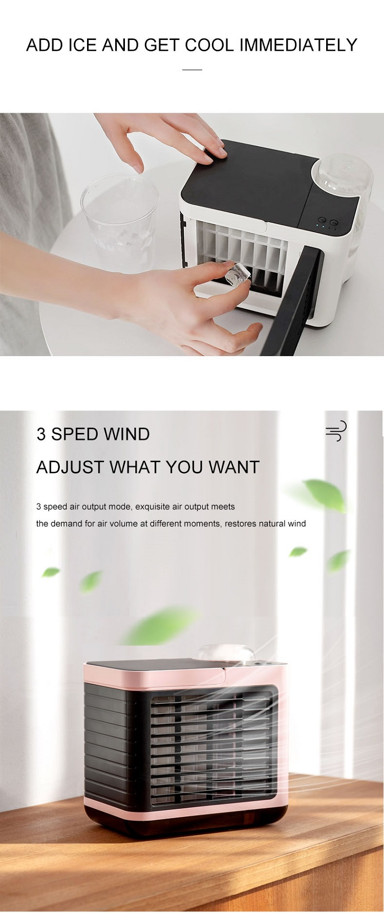 2021 Best Portable Mini Air Cooler Fan,negative Ion Air Cooler Small ...