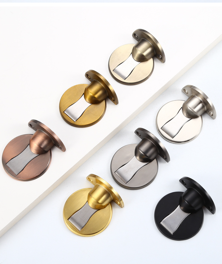 Floor Mount Invisible Magnetic Door Stop Steel Door Stops Wall Prop ...